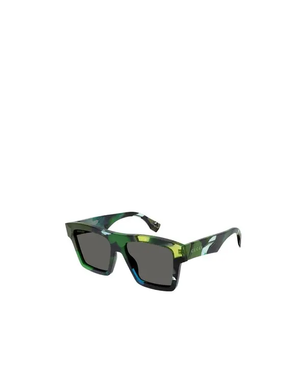 Gucci Rectangular Acetate Sunglasses - Black