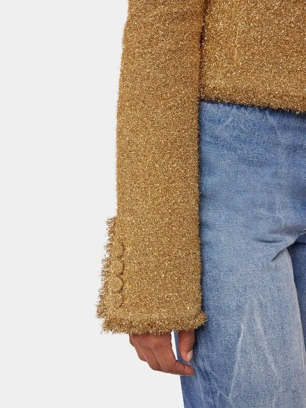 Rabanne Glitter Button-up Cardigan