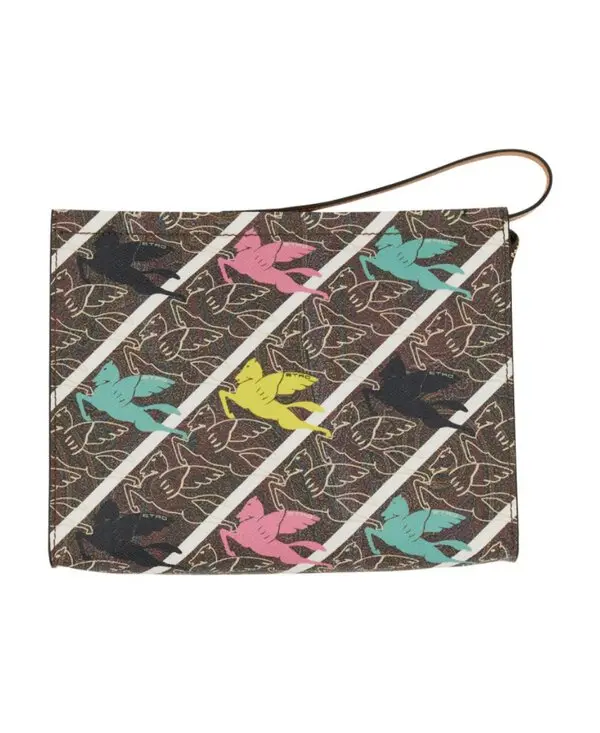 Etro Paisley Nécessaire With Pegaso - Multicolor