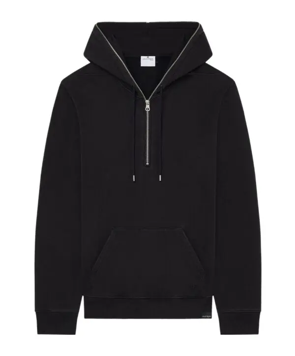 COURREGES Courrèges Zipped Drawstring Fleece Hoodie
