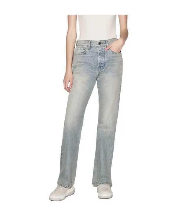 Amiri High-waist Bootcut Jeans - Gray