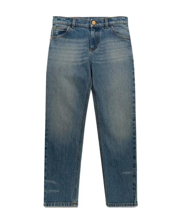 Versace Stonewashed Straight-leg Jeans