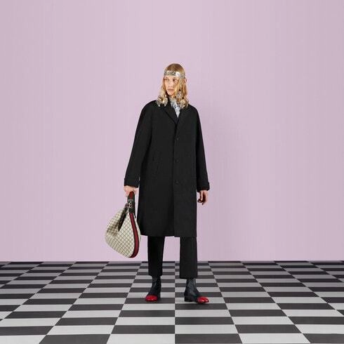 Gucci Long Sleeved Single Breasted Poplin Coat