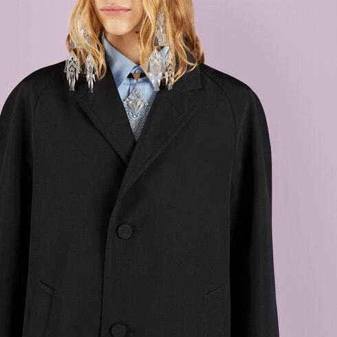 Gucci Long Sleeved Single Breasted Poplin Coat