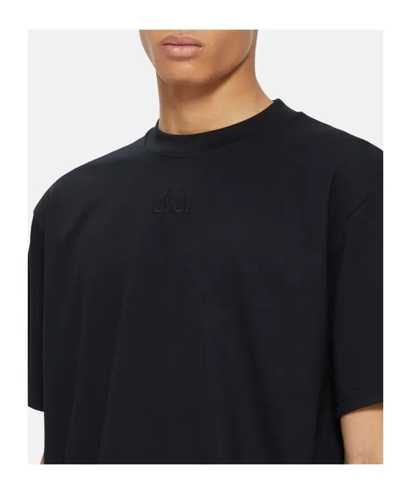 44 LABEL GROUP Classic Logo-embroidered Cotton T-shirt