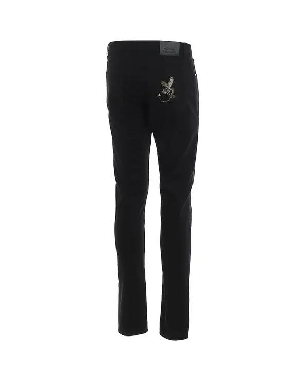 Alexander McQueen Embroidered Detail Jeans