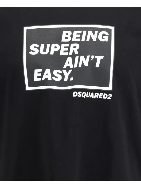 Dsquared2 Slogan Printed Crewneck T-shirt