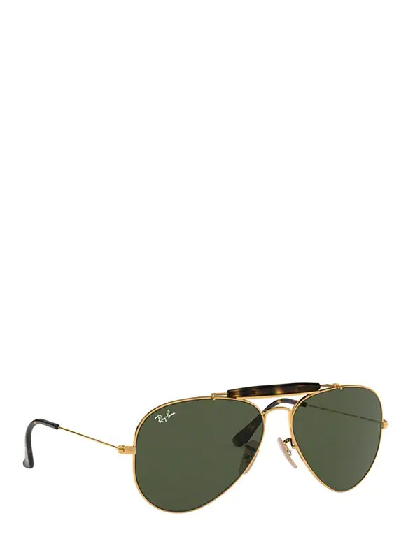Ray-ban Outdoorsman Ii Aviator Frame Sunglasses - Green