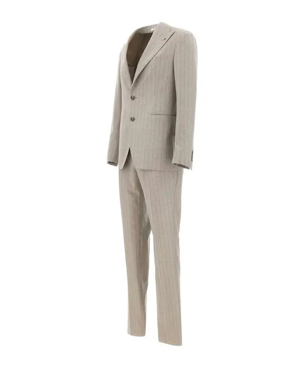 Tagliatore Pinstriped Two-piece Suit - Nude