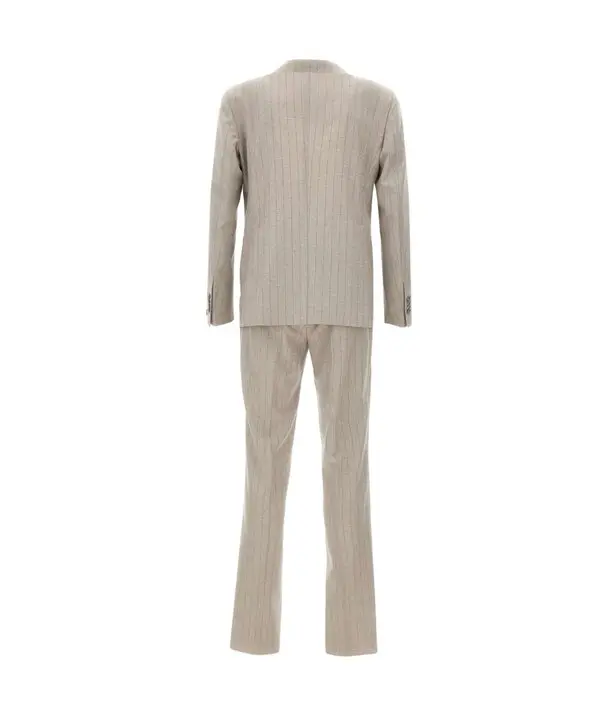 Tagliatore Pinstriped Two-piece Suit - Nude