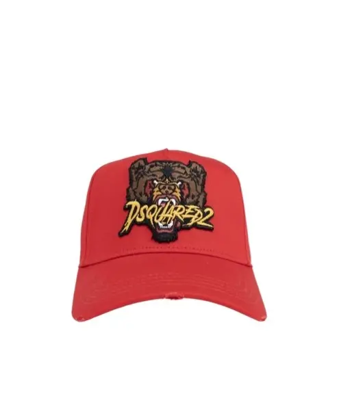 Dsquared2 Baseball Cap With Logo Patch - Red