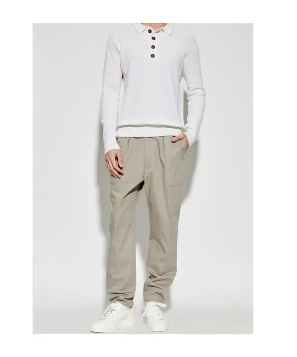 Eleventy Striped Straight-leg Tailored Pants
