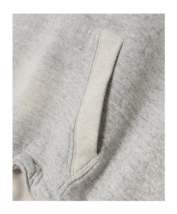 R13 Cinched Hem Popover Hoodie - Gray