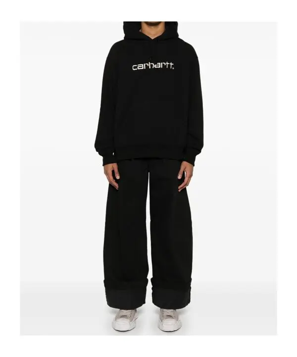 Junya Watanabe X Carhartt Hoodie With Logo Print - Black