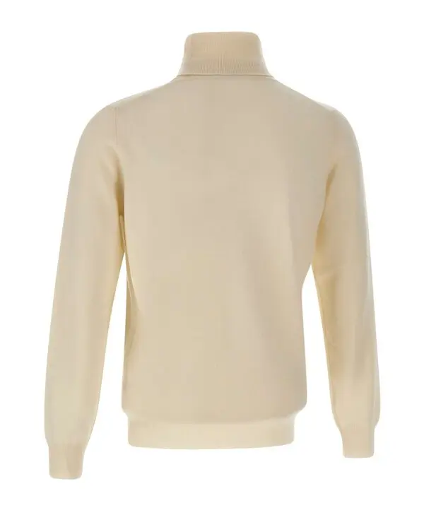 KANGRA Ribbed Turtleneck Sweater - Cream