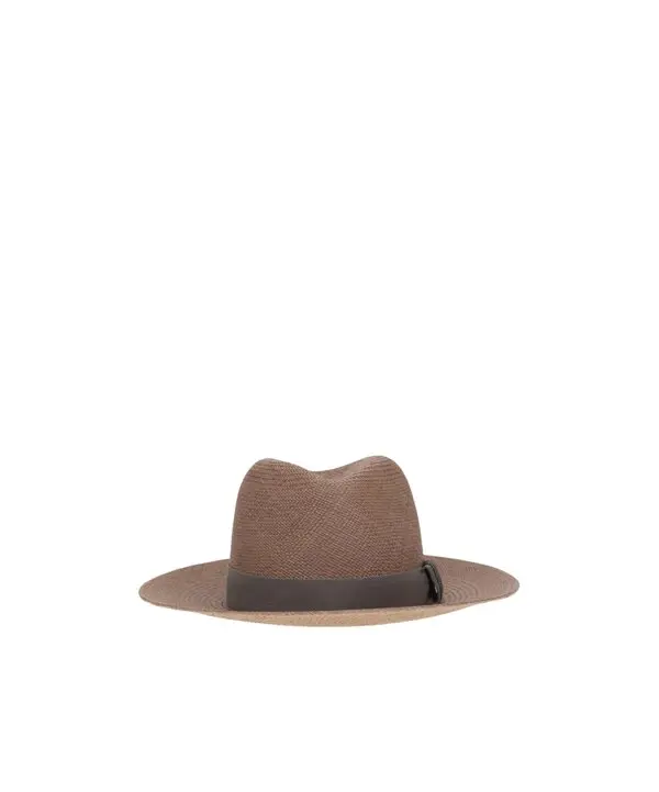 Brunello Cucinelli Embellished Wide-brimmed Fedora - Brown