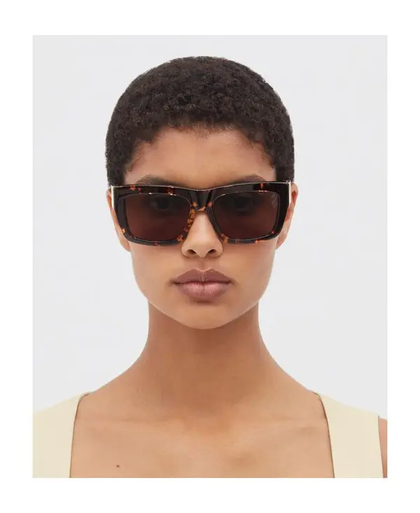 Bottega Veneta Square Frame Sunglasses