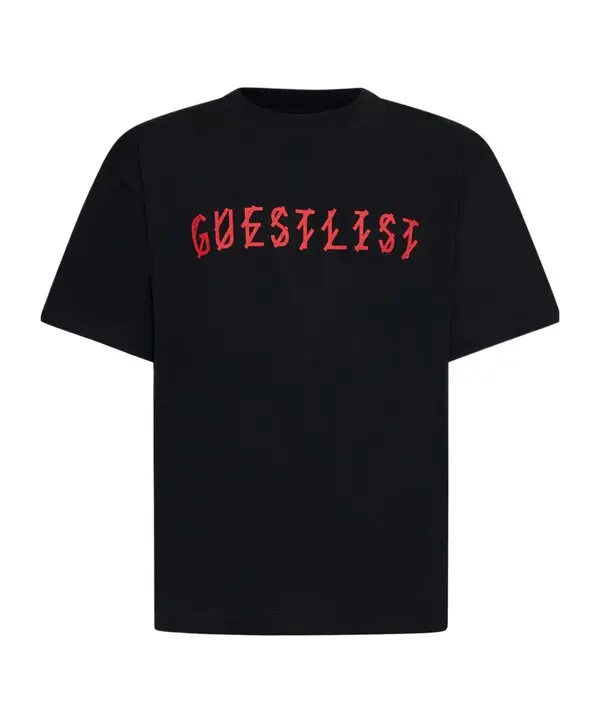 44 LABEL GROUP Guestlist Print T-shirt - Black
