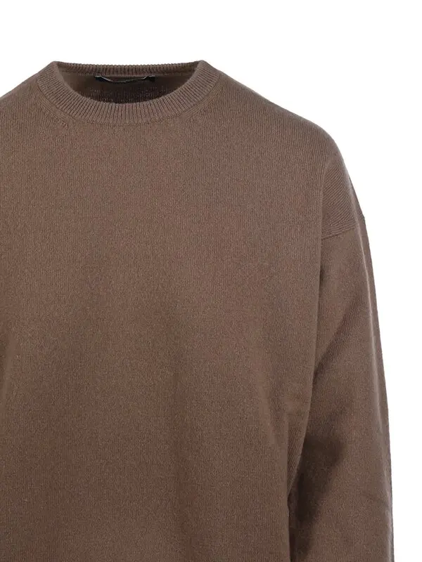 Max Mara Nebbie Crewneck Knitted Jumper - Mud Color