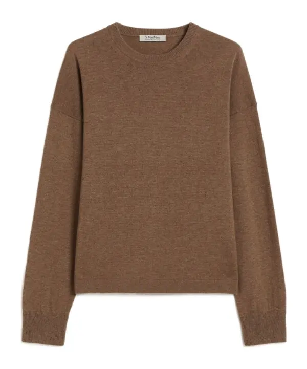Max Mara Nebbie Crewneck Knitted Jumper - Mud