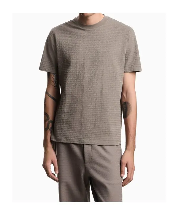 Emporio Armani Textured T-shirt - Grey