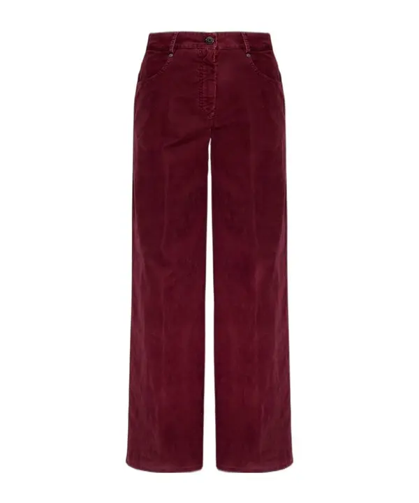 FORTE_FORTE 5pocket Trousers - Wine Red