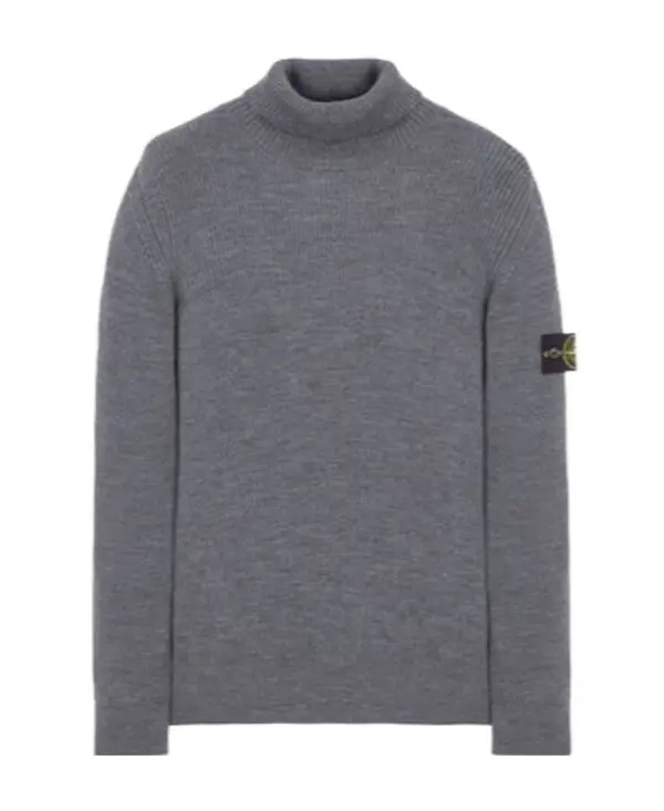Stone Island Compass Patch Roll Neck Jumper