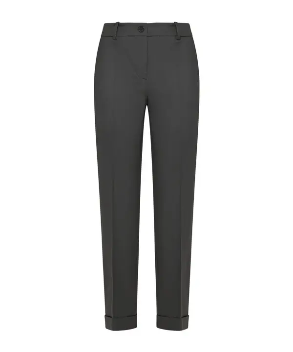 P.a.r.o.s.h Tailored Virgin Wool-blend Trousers - Black