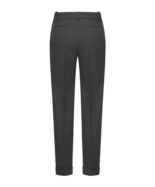 P.a.r.o.s.h Tailored Virgin Wool-blend Trousers - Black