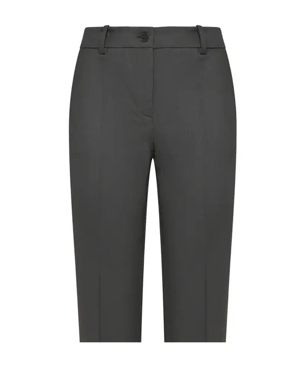 P.a.r.o.s.h Tailored Virgin Wool-blend Trousers - Black