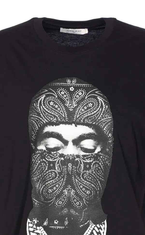 IH NOM UH NIT Paisley Mask Graphic T-shirt