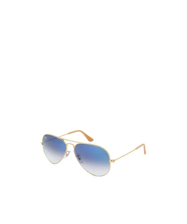 Ray-ban Aviator Sunglasses With Logo Detail - Blue
