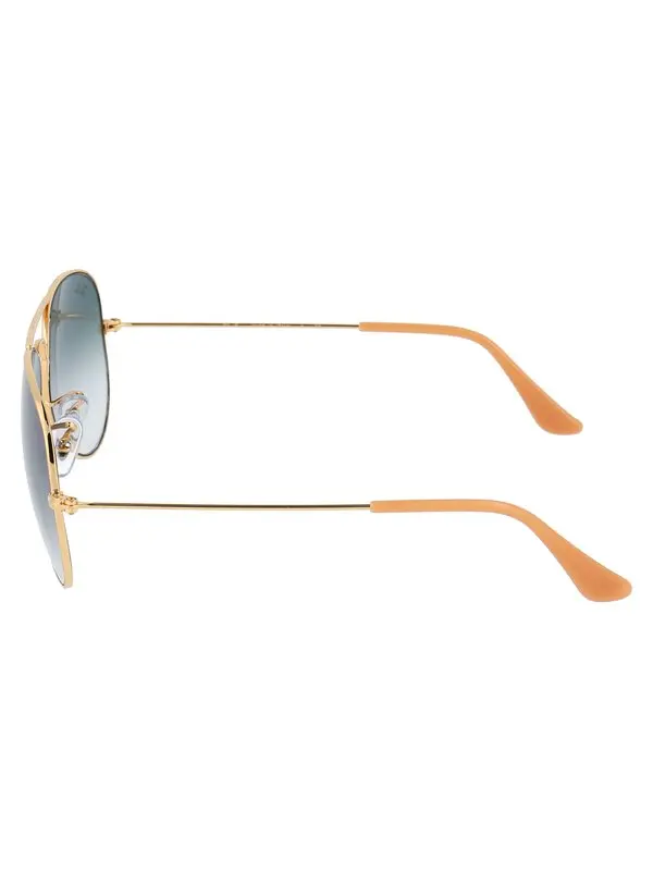 Ray-ban Aviator Sunglasses With Logo Detail - Blue