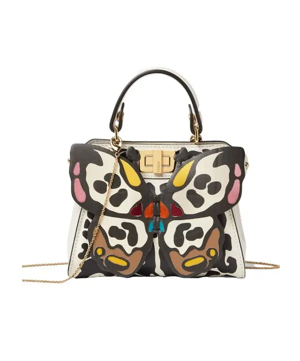 Fendi Nano Peekaboo Chain-strap Tote Bag - Multicolor
