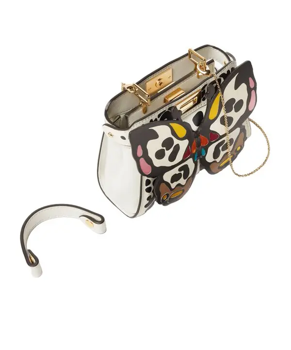 Fendi Nano Peekaboo Chain-strap Tote Bag - Multicolor