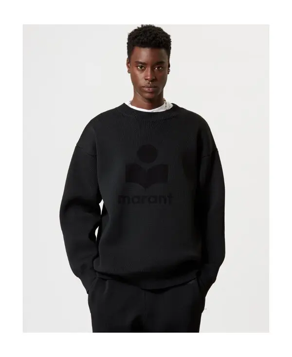 Isabel Marant Étoile Logo Intarsia Knit Crewneck Jumper
