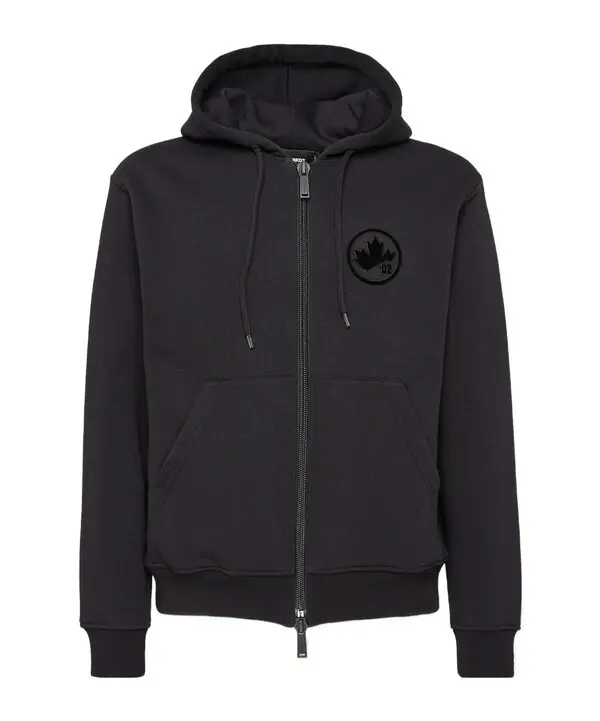 Dsquared2 Maple Leaf Cool Fit Zipped Hoodie