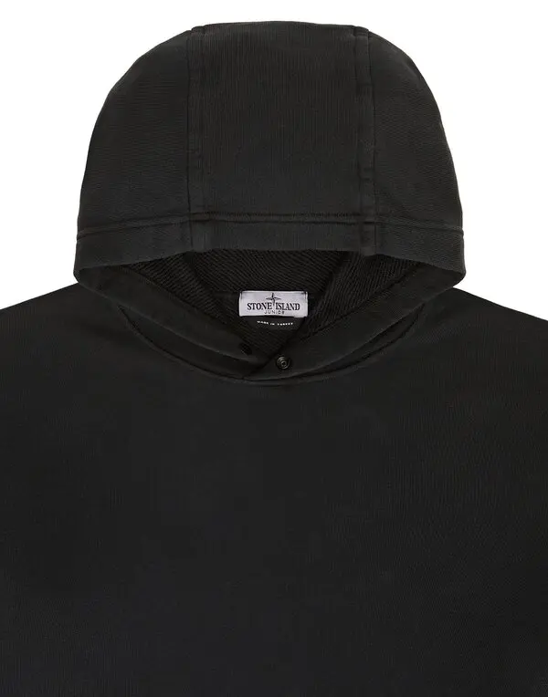 Stone Island Long Sleeve Hoodie - Black