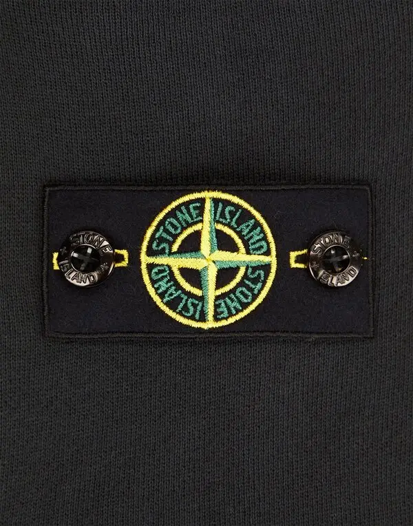 Stone Island Long Sleeve Hoodie - Black