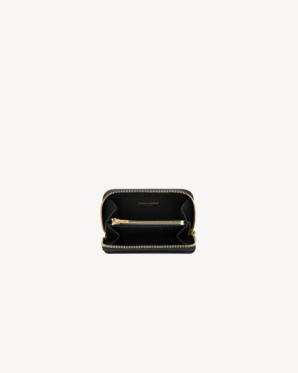 Saint Laurent Cassandre Bijou Change Purse - Black