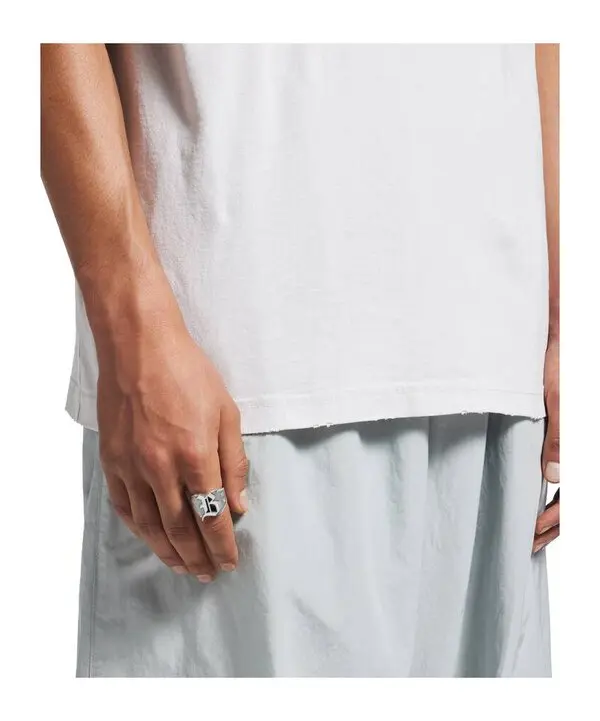 Balenciaga Melrose Signet Ring - Ancient Silver