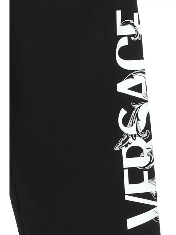 Versace Logo Printed Tapered Track Trousers
