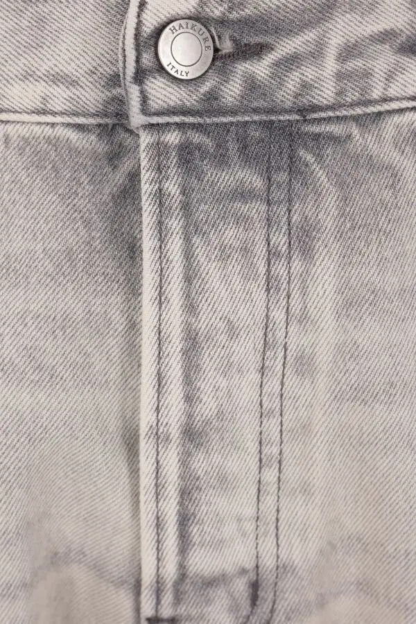 HAIKURE Acid Wash Straight Leg Jeans