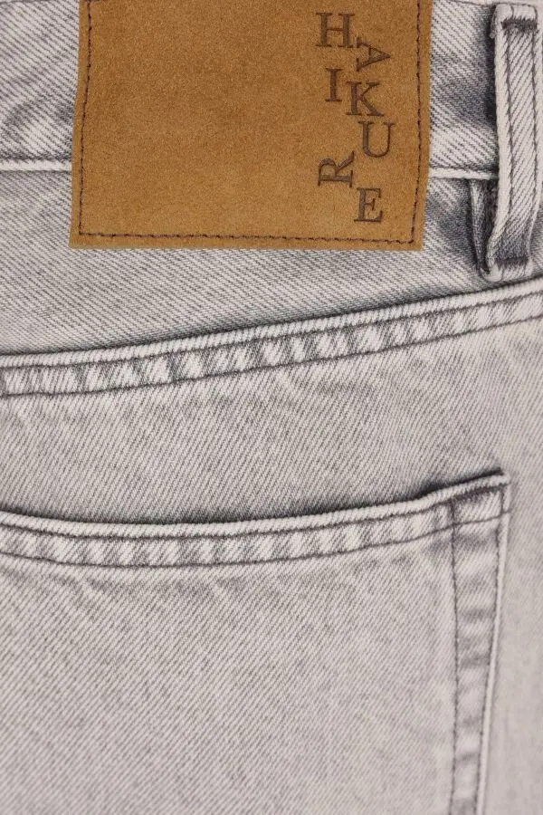 HAIKURE Acid Wash Straight Leg Jeans