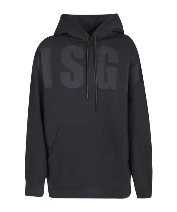 MSGM Logo Printed Drawstring Hoodie