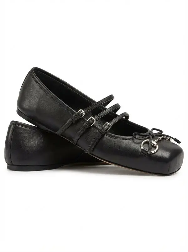 Gucci Horsebit Detailed Ballet Flats With Straps