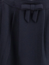 Prada Chevron Wool Midi Skirt