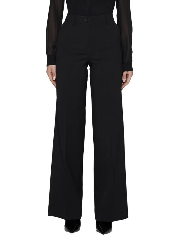 P.a.r.o.s.h High-waisted Palazzo Trousers - Black