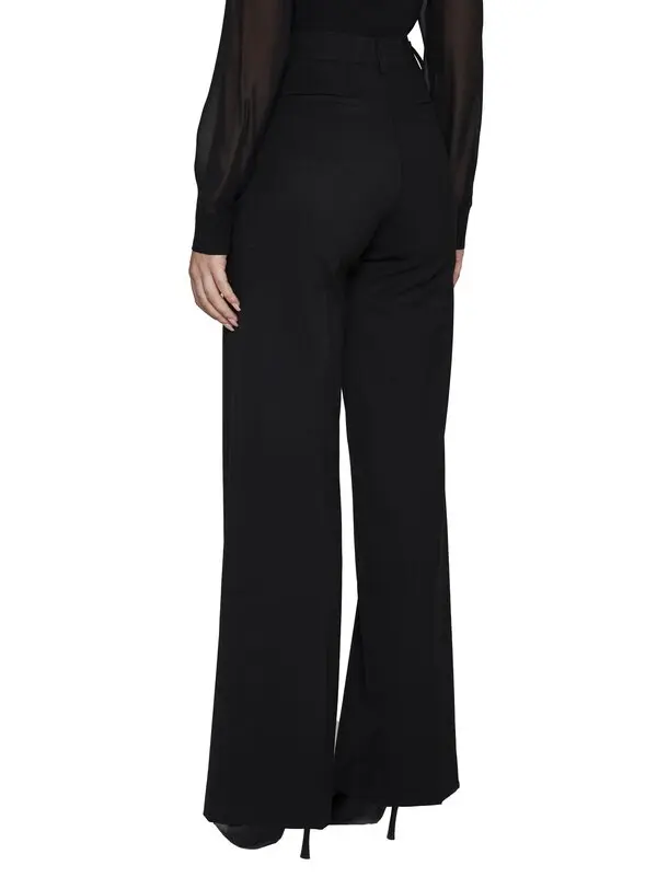 P.a.r.o.s.h High-waisted Palazzo Trousers - Black