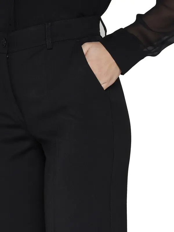 P.a.r.o.s.h High-waisted Palazzo Trousers - Black